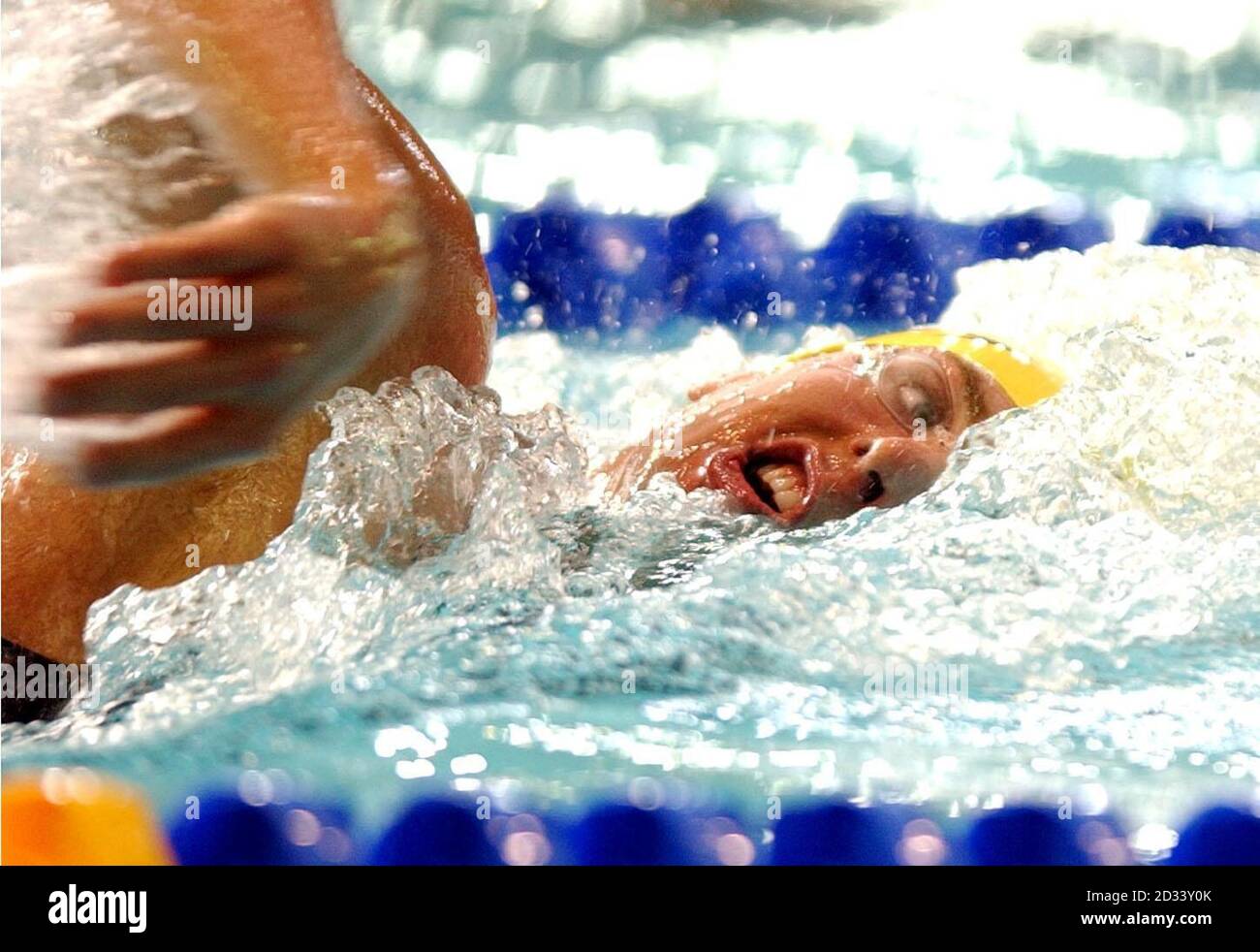 Australia's Grant Hackett on his way to winning gold in the Men's 1500m ...