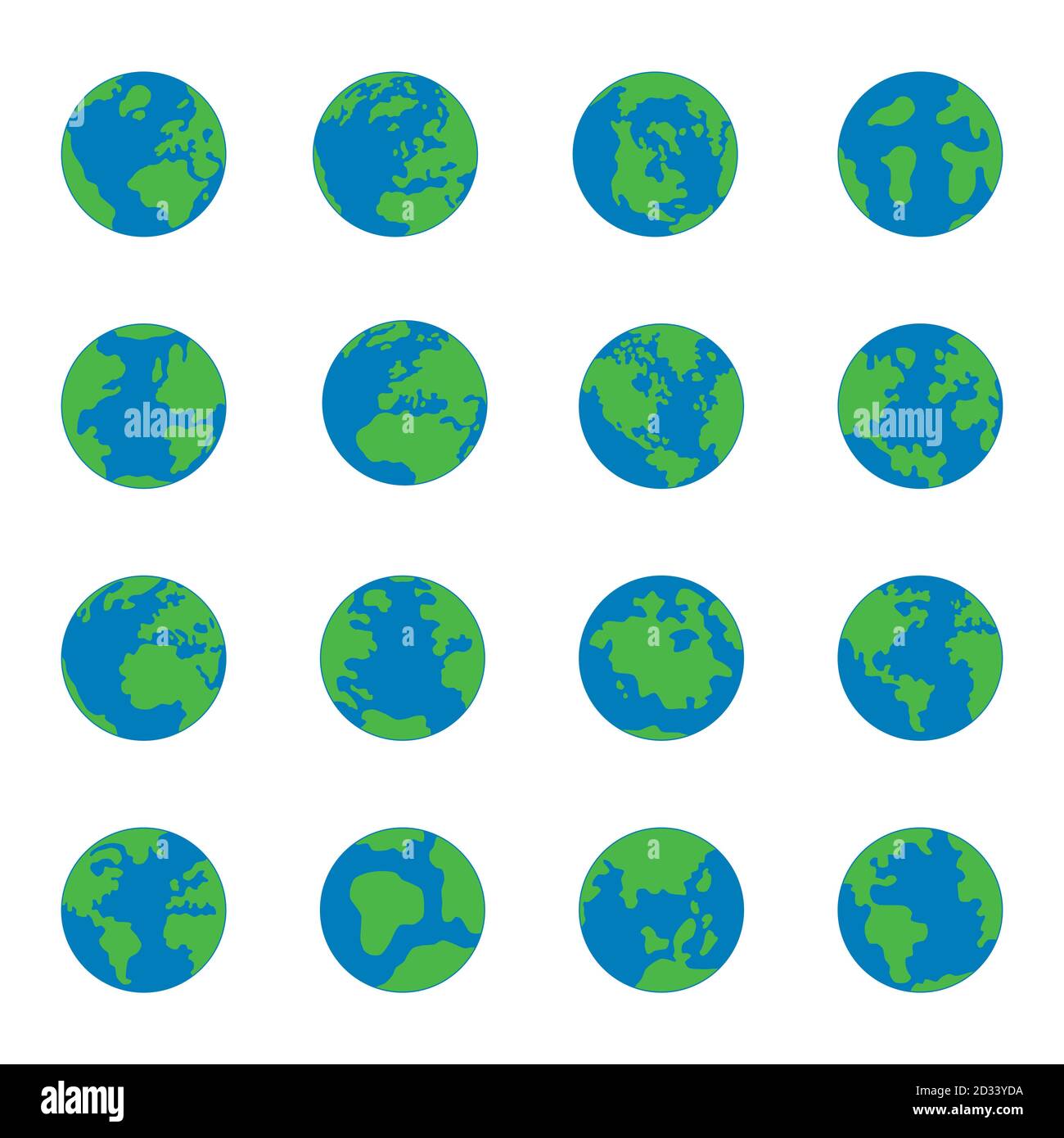 Flat planet Earth icon. Vector illustration for web banner, web and ...