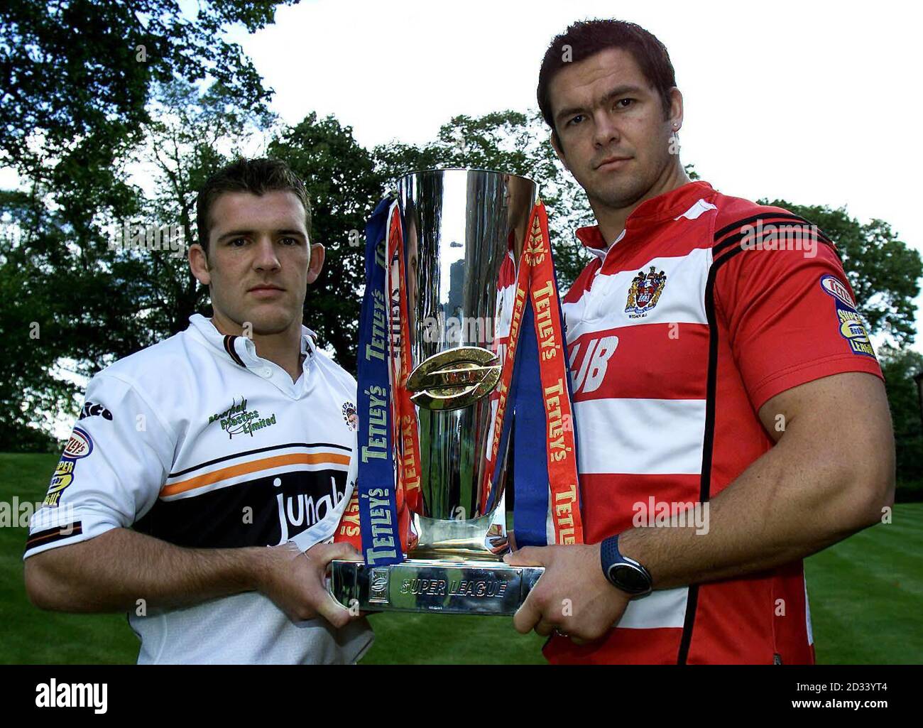 Rugby League Captain's Danny Orr (left) of Castleford Tigers and Andy ...