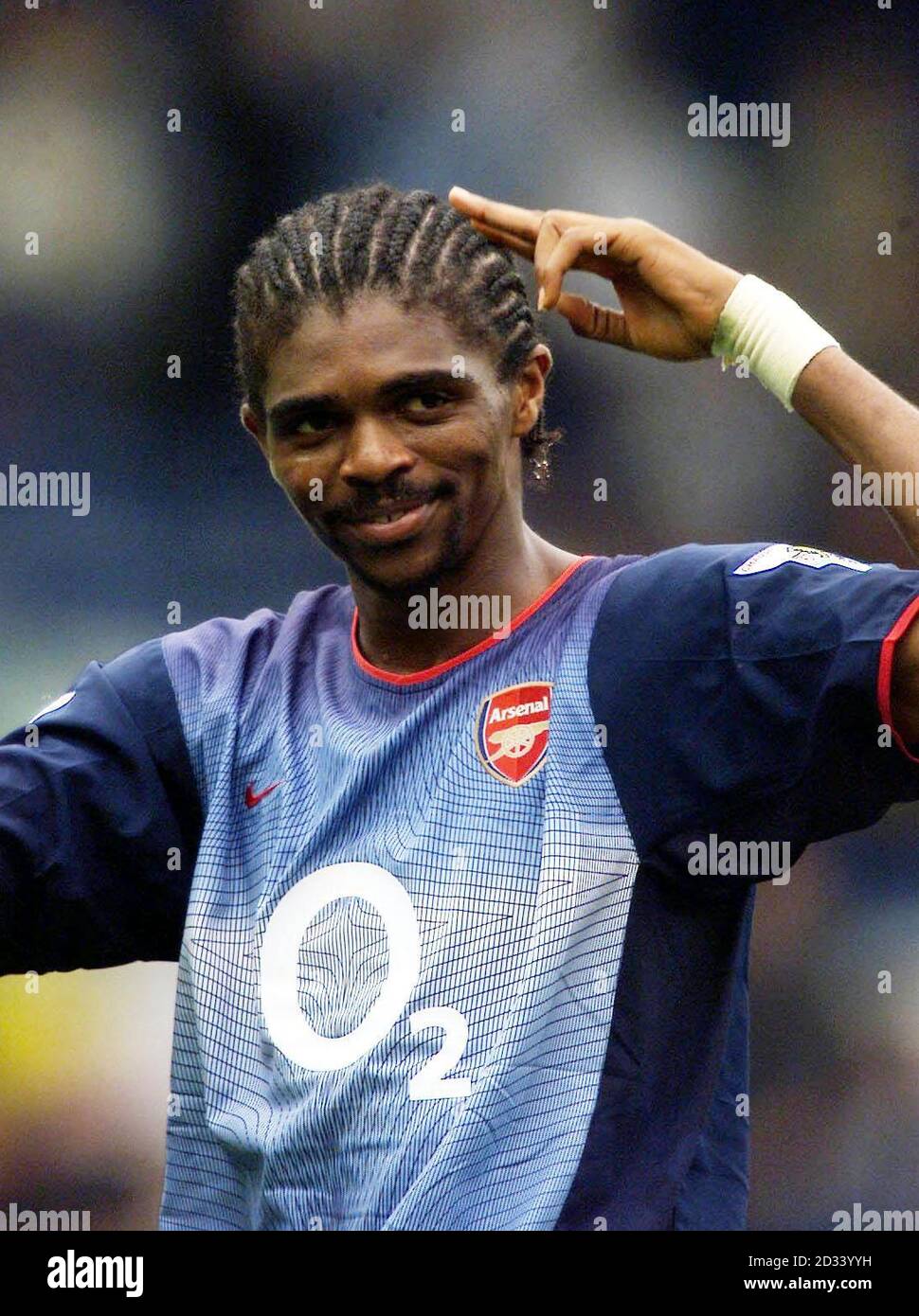 Arsenals kanu celebrates hi-res stock photography and images - Alamy