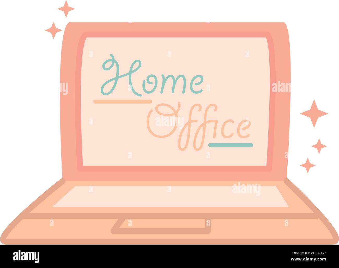 new normal, work from home online office, after coronavirus, hand made ...