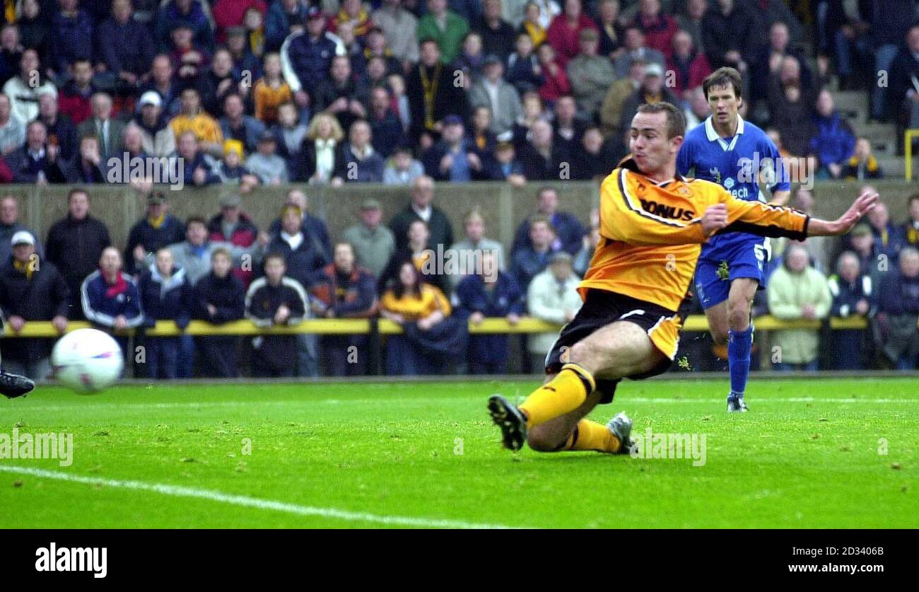 Hull City's Michael Branch scores the third goal against Rochdale ...