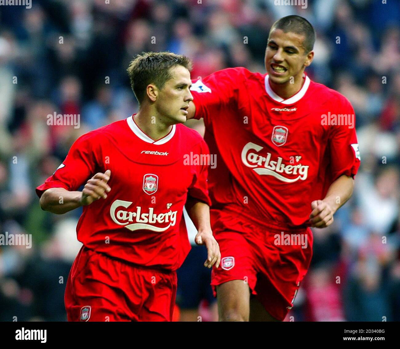 Milan baros liverpool celebrates hi-res stock photography and images ...