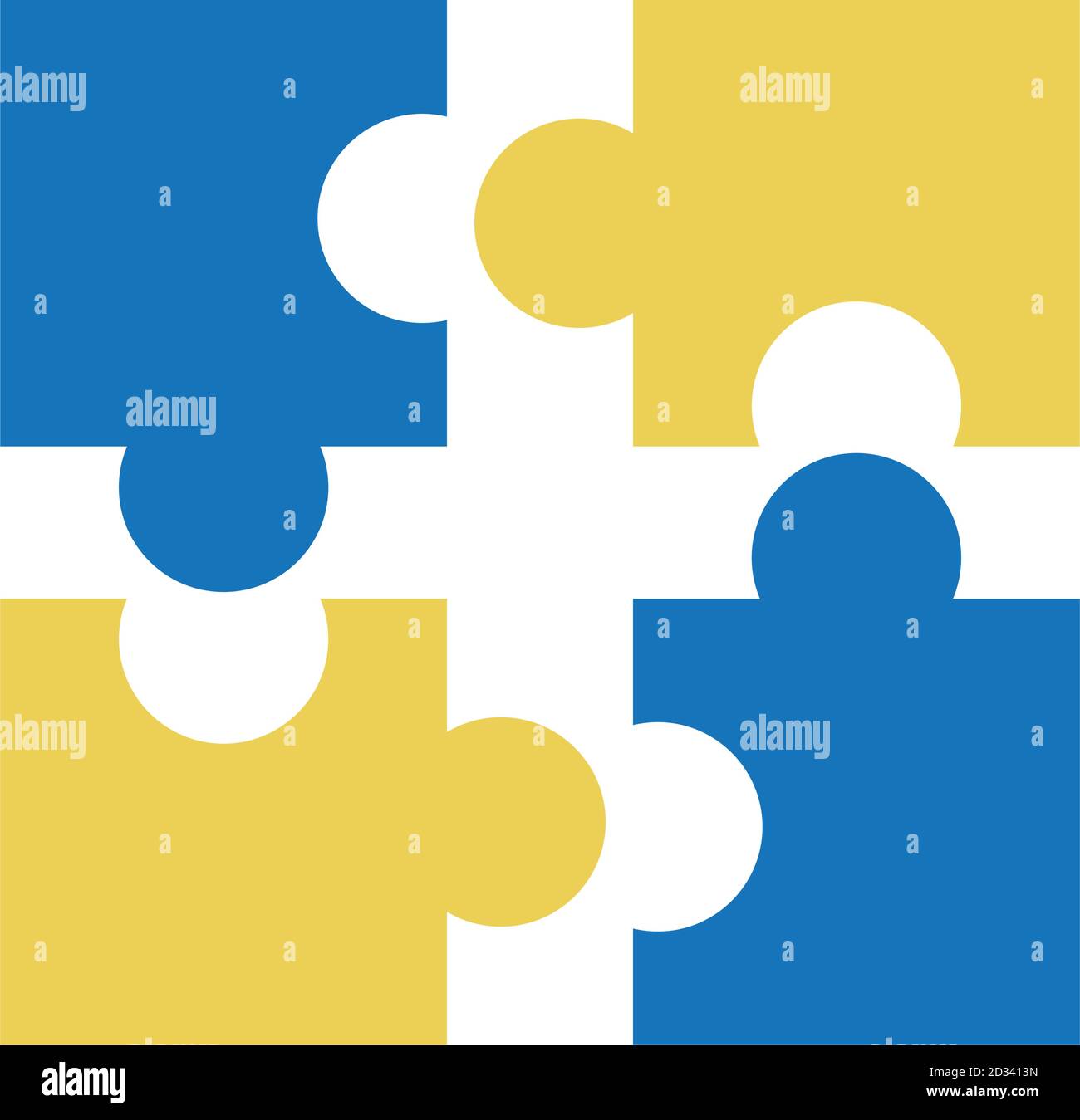 world down syndrome day, puzzles jigsaw strategy vector illustration ...