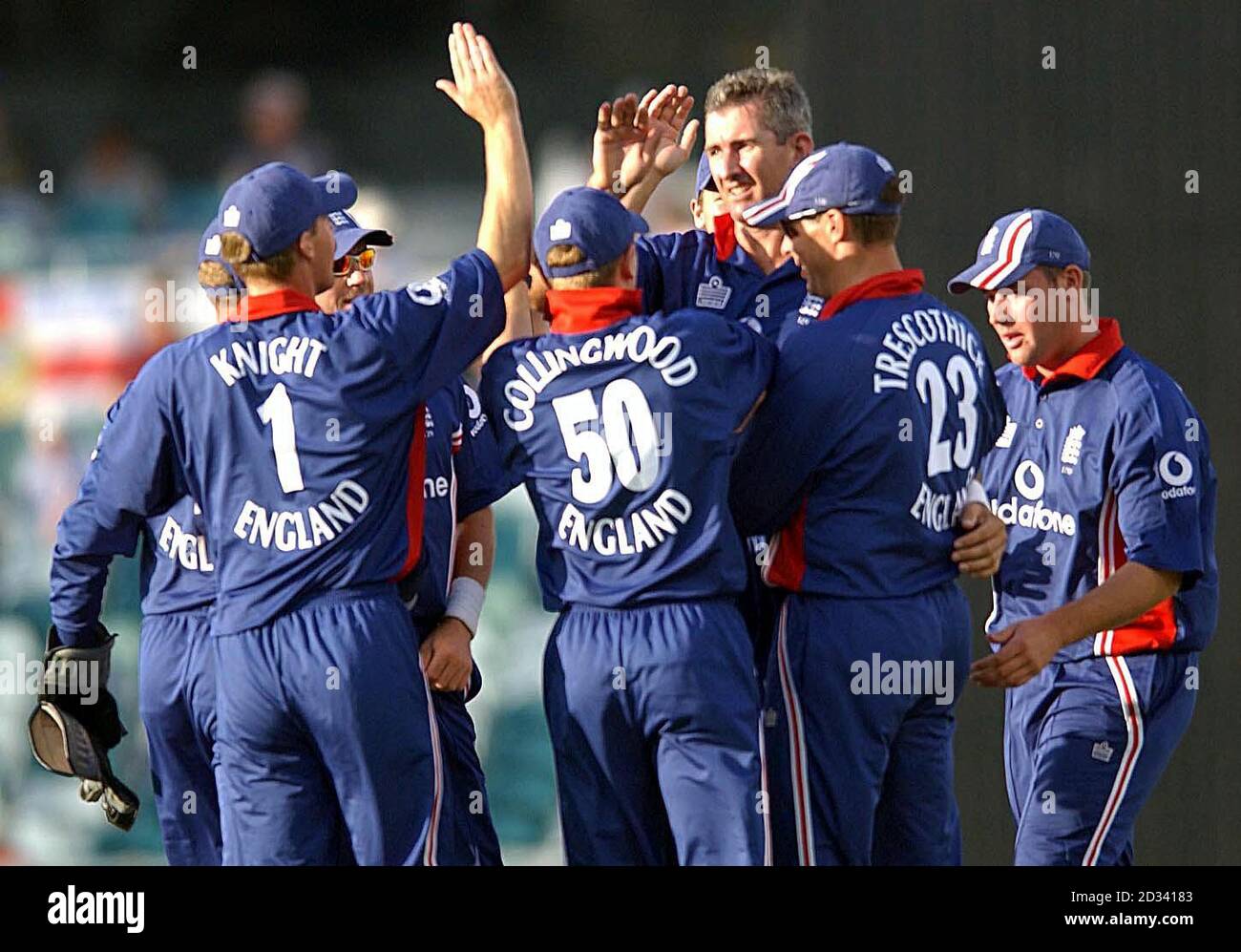 Action sport cricket andrew caddick hi-res stock photography and images ...