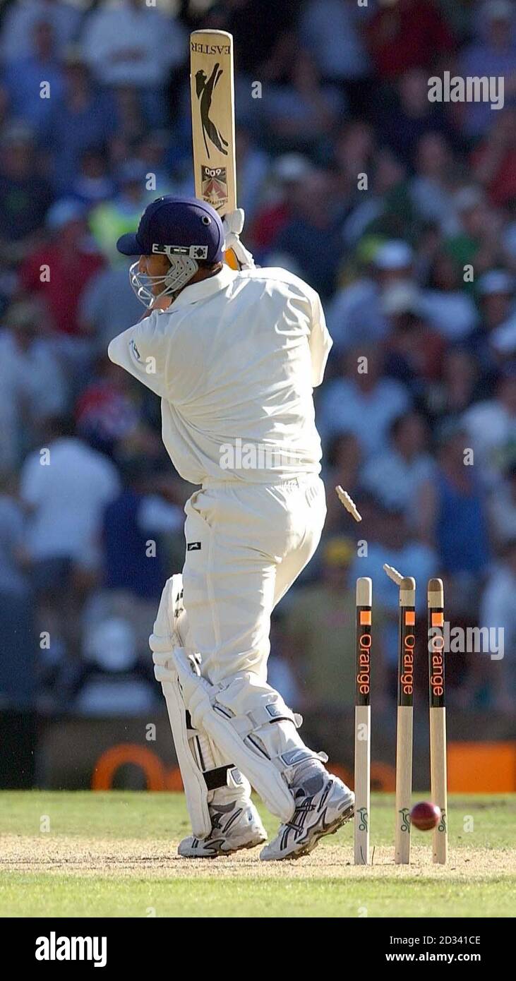 FOR EDITORIAL USE ONLY - NO COMMERCIAL USE: England's Mark Butcher is ...