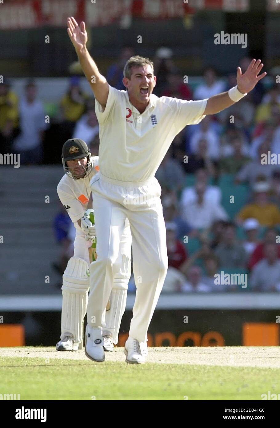 Sport cricket appealing andrew caddick hi-res stock photography and ...