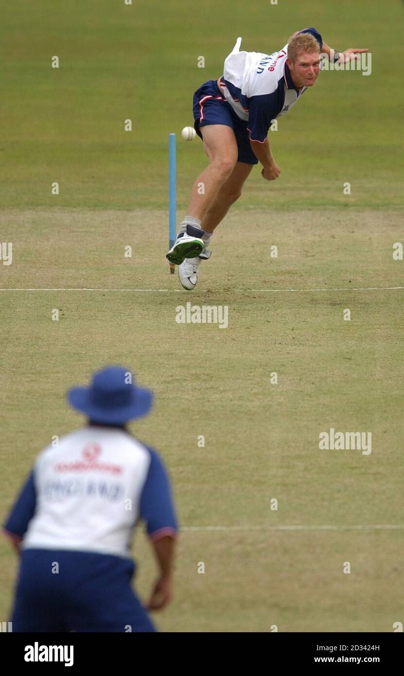 Sport cricket duncan fletcher matthew hoggard hi-res stock photography ...