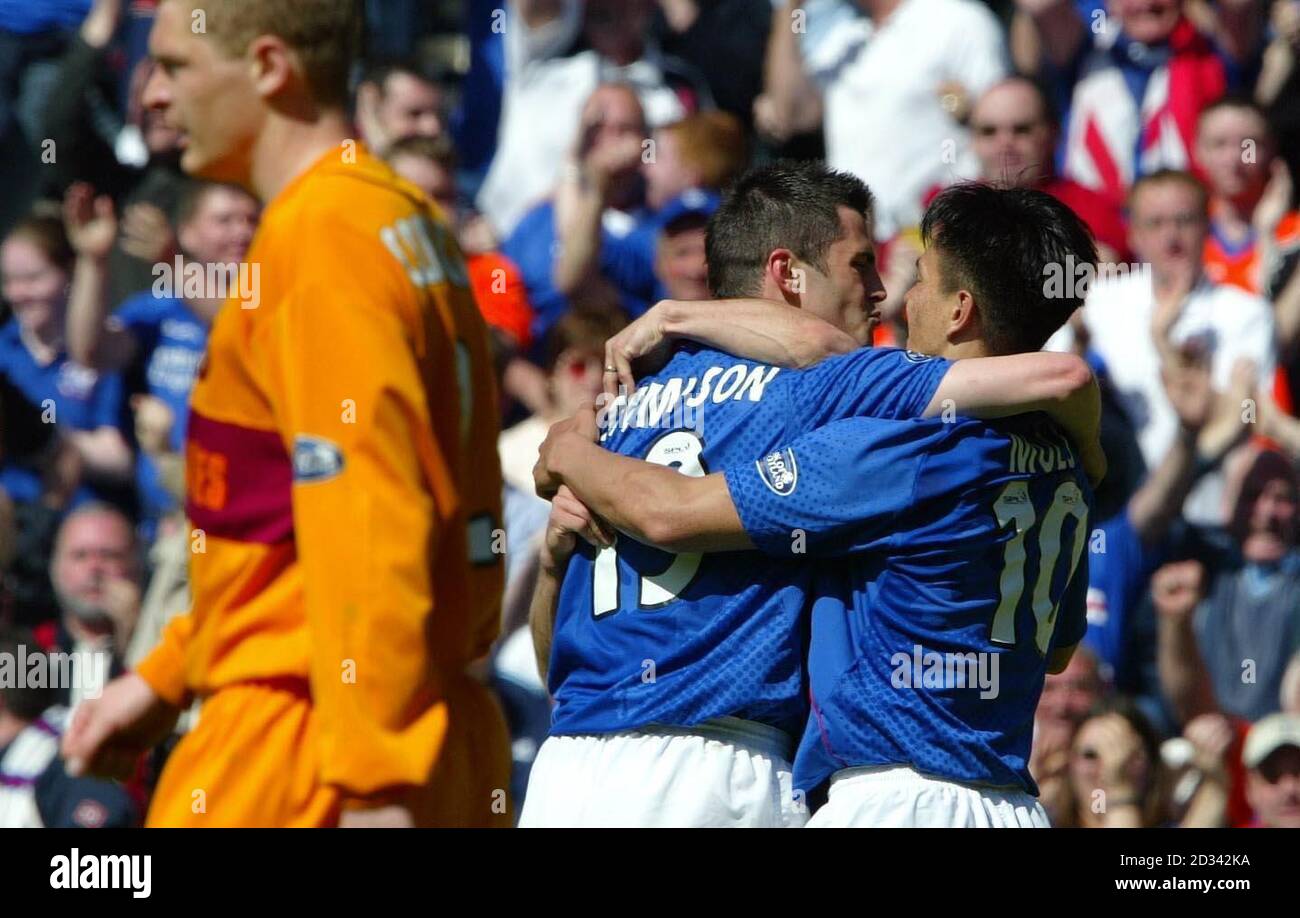 Rangers michael mols celebrates scoring hi-res stock photography and ...