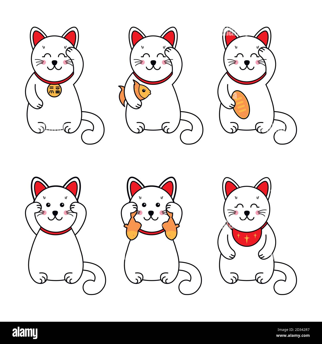 Chinese Lucky Cat Drawing