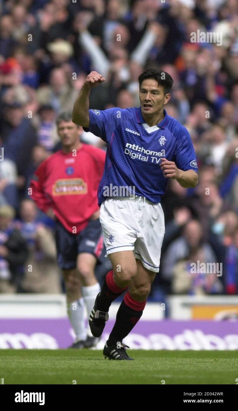 Rangers michael mols celebrates scoring hi-res stock photography and ...