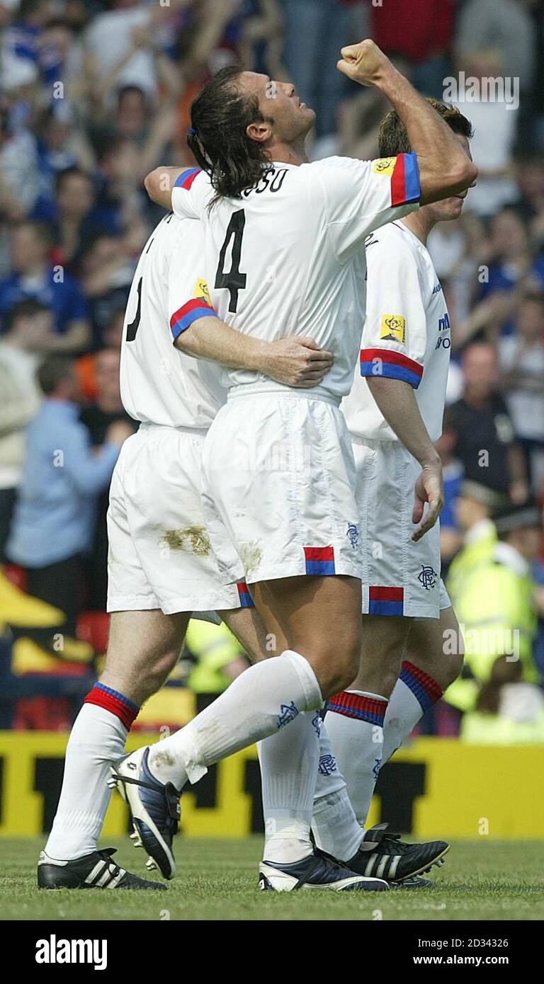 Sport football action celebrating lorenzo amoruso hi-res stock ...