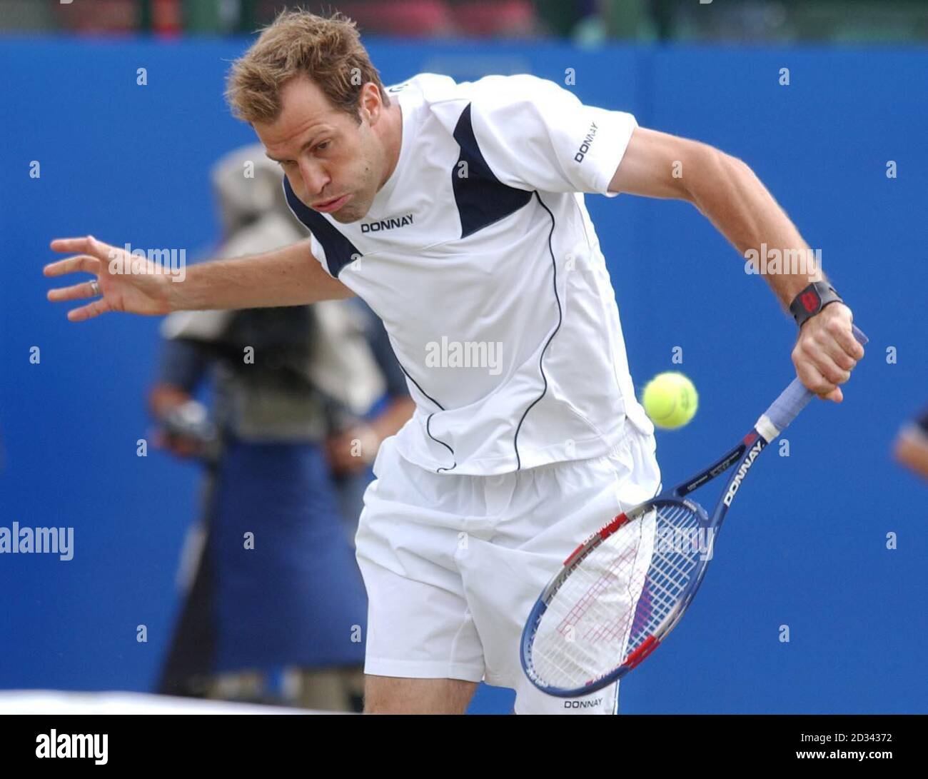 Great Britain's Greg Rusedski during his match against Belarus Vladimir ...