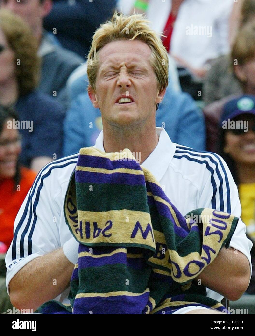 EDITORIAL USE ONLY, NO MOBILE PHONE USE. Jonas Bjorkman from Sweden on ...