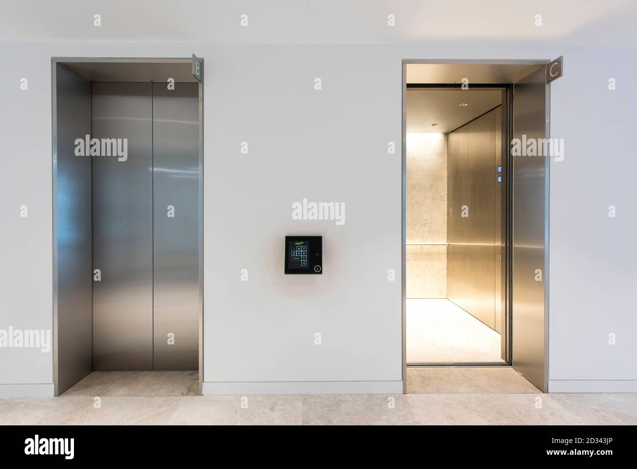 View of lift doors. Verde SW1, London, United Kingdom. Architect ...