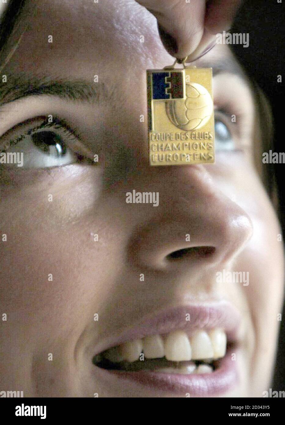 Angela McGrath holds Bobby Murdoch`s 1967 European Cup Winners Medal at ...