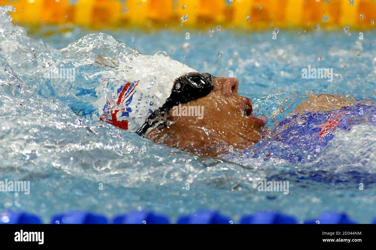Great Britain's Jane Stidever completes during the heats of the Women's ...