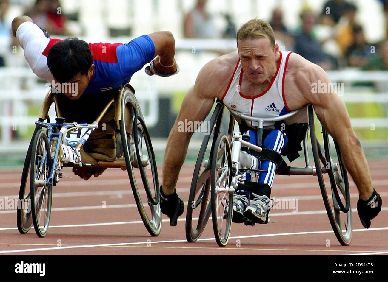 Great Britain's David Holding during the heats of the Men's T54 100 ...