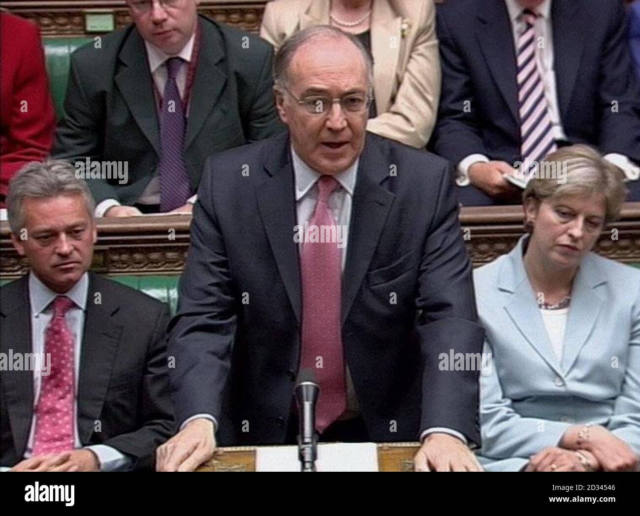 Michael Howard, leader of the Conservative Party during the weekly ...