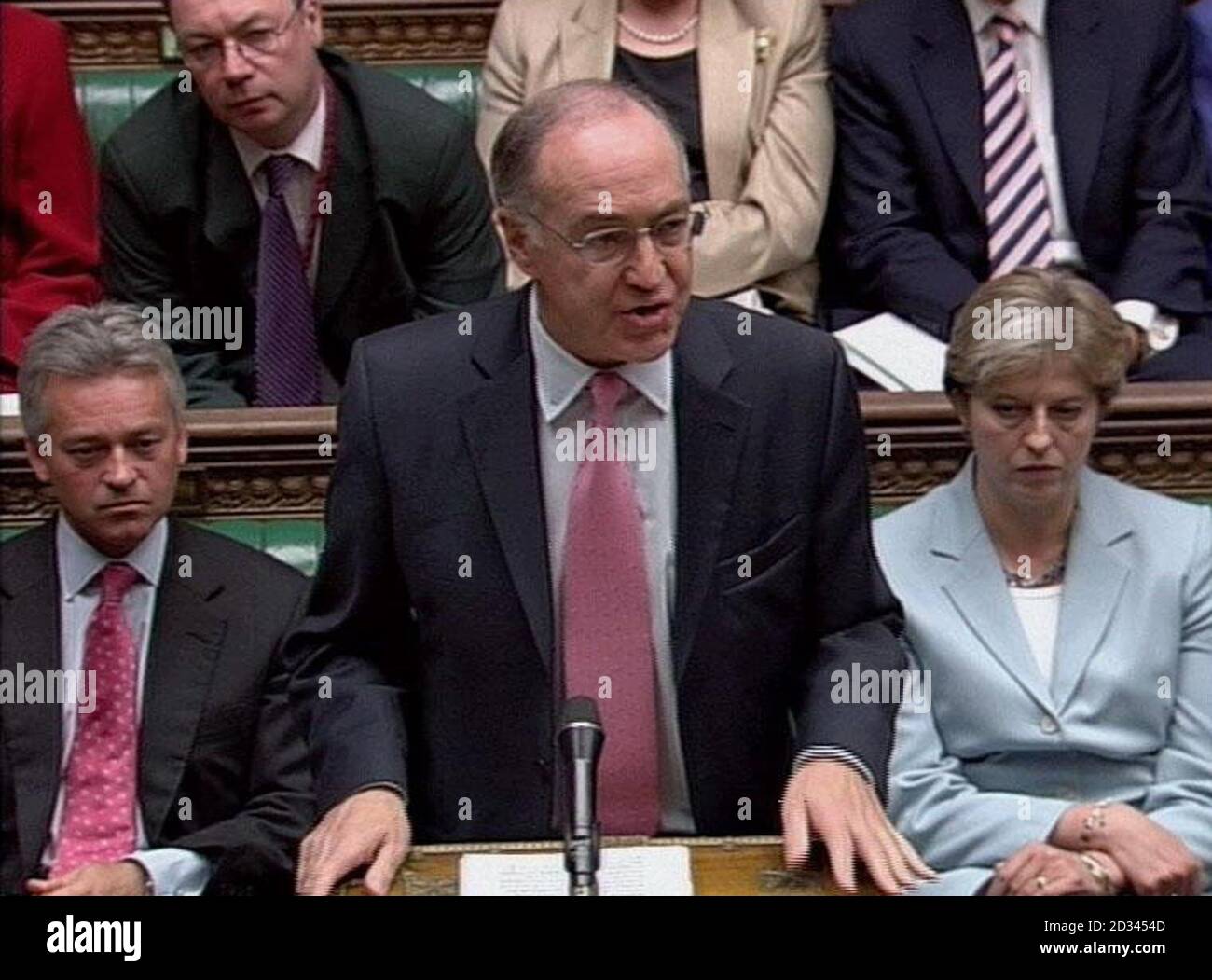Michael Howard, leader of the Conservative Party during the weekly ...