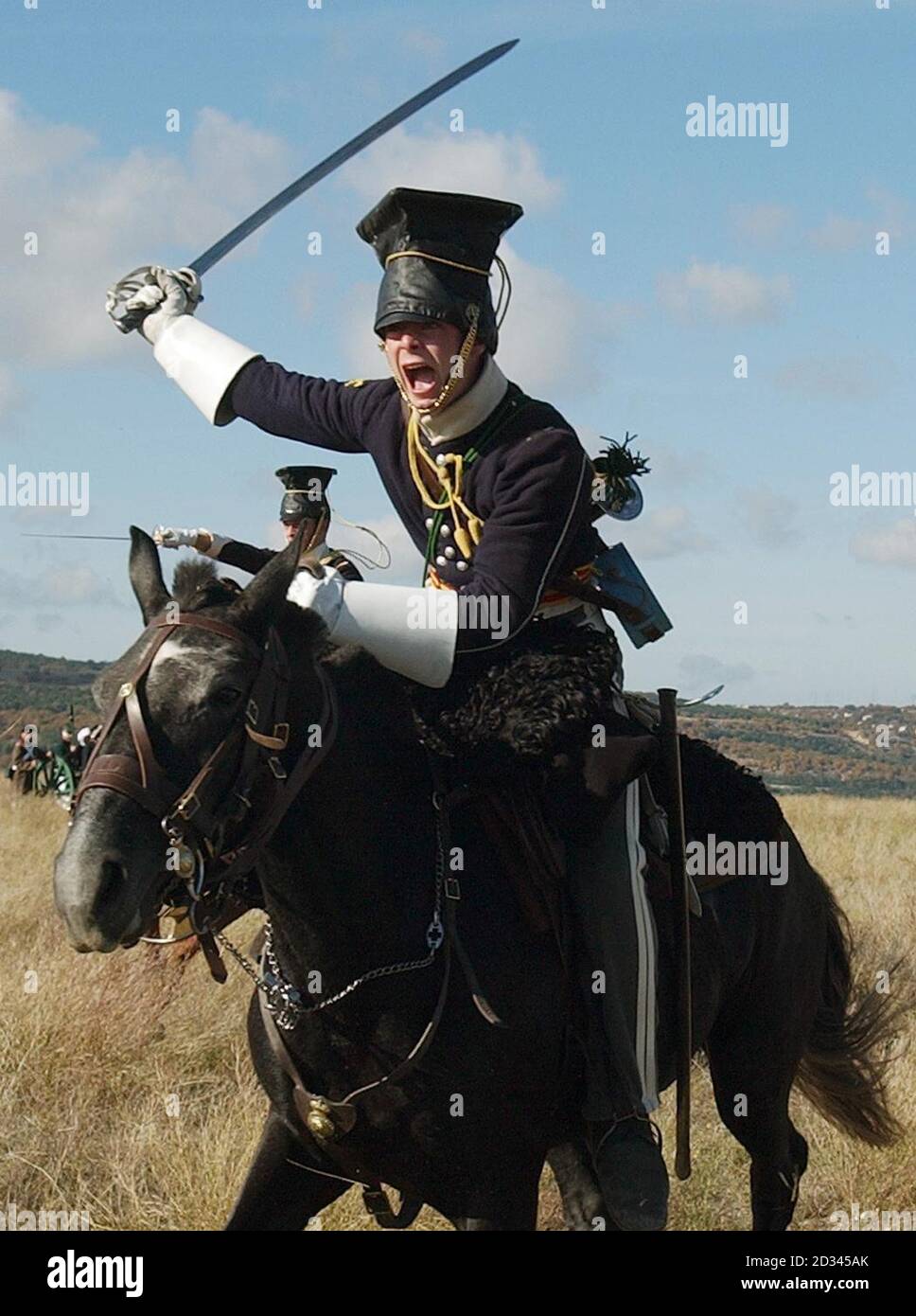 A re-enactment of the 17th Lancers 'Charge of The Light Brigade ...