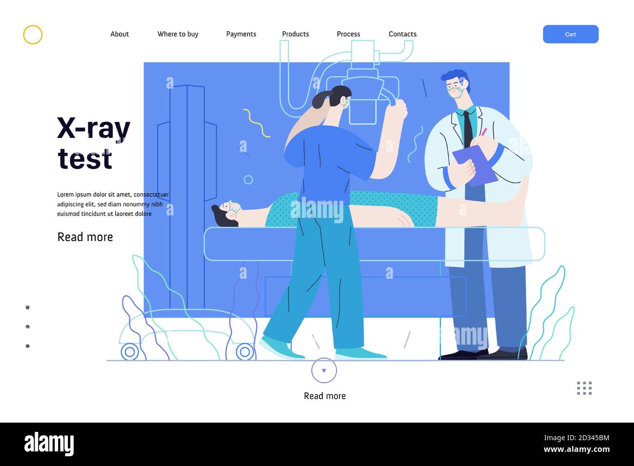 Medical digital radiography system Cut Out Stock Images & Pictures - Alamy