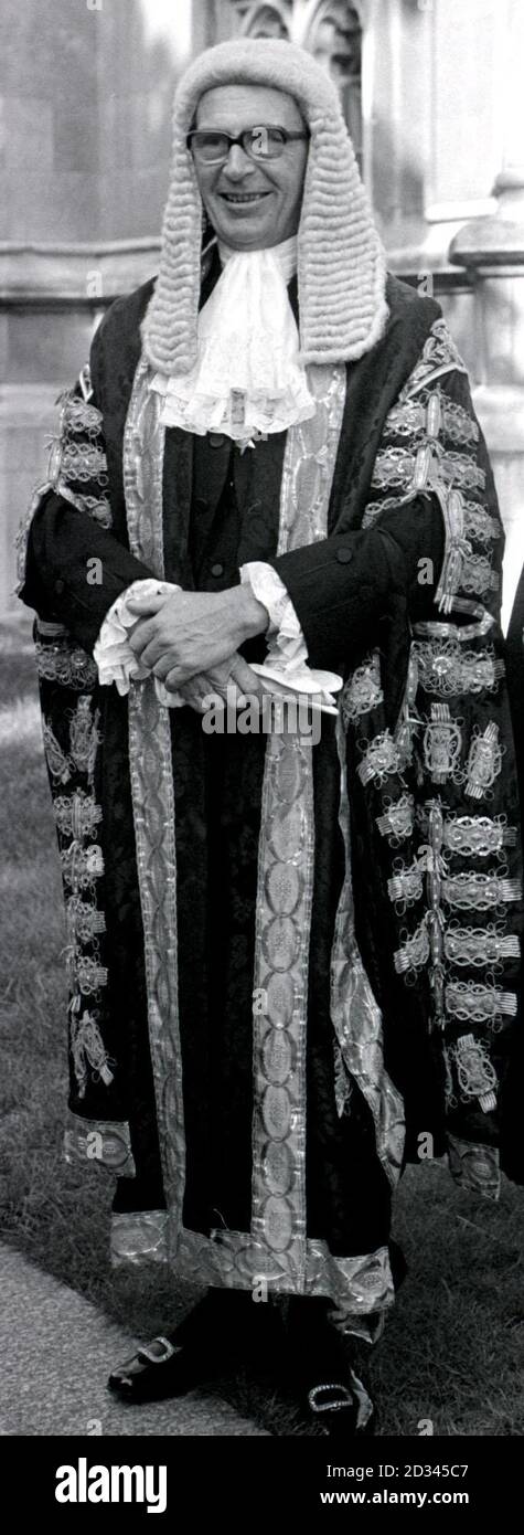 Lord Justice Donaldson Stock Photo - Alamy