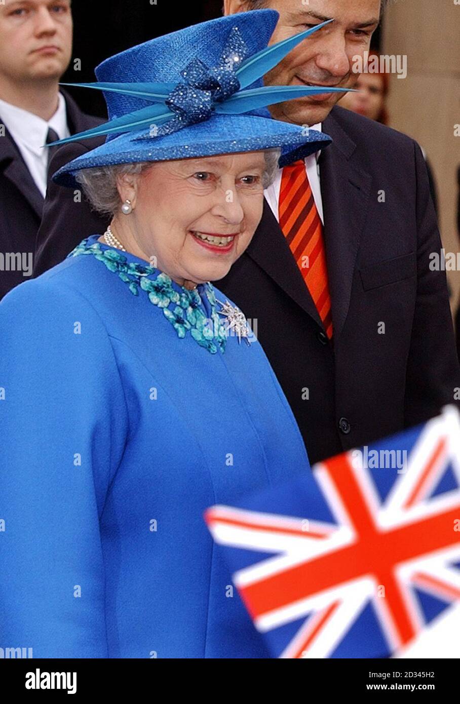 Queen elizabeth flag hi-res stock photography and images - Alamy