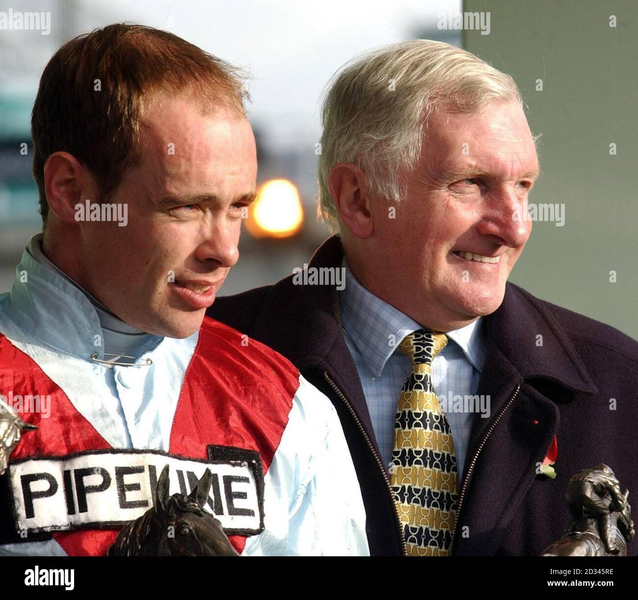 Top jockey Timmy Murphy and trainer Martin Pipe of the three day ...
