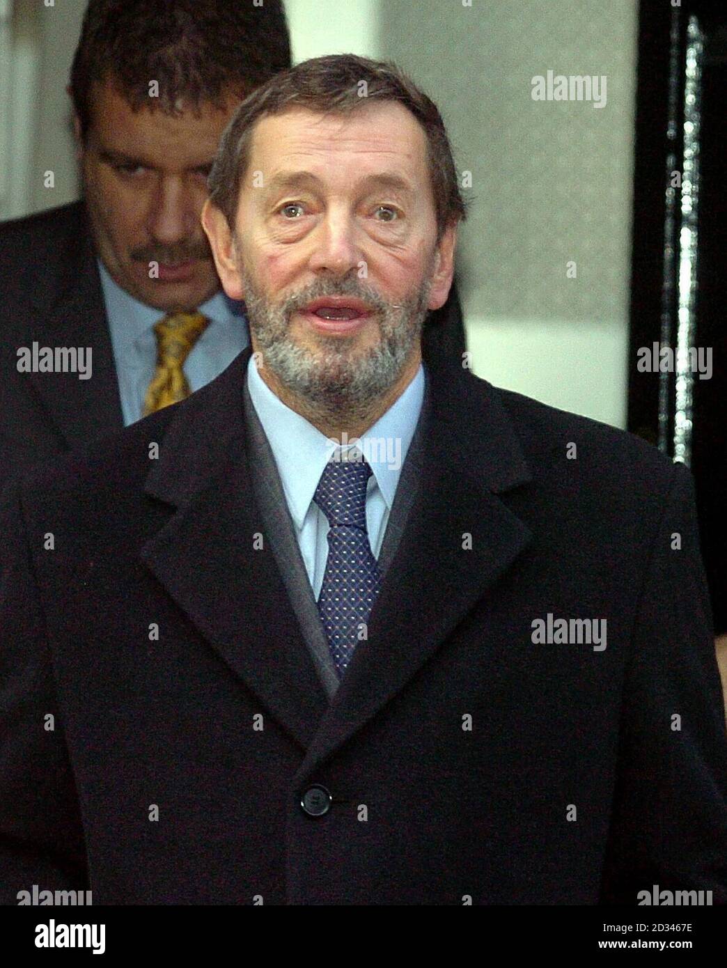 Politics speaking head head shot david blunkett hi-res stock ...