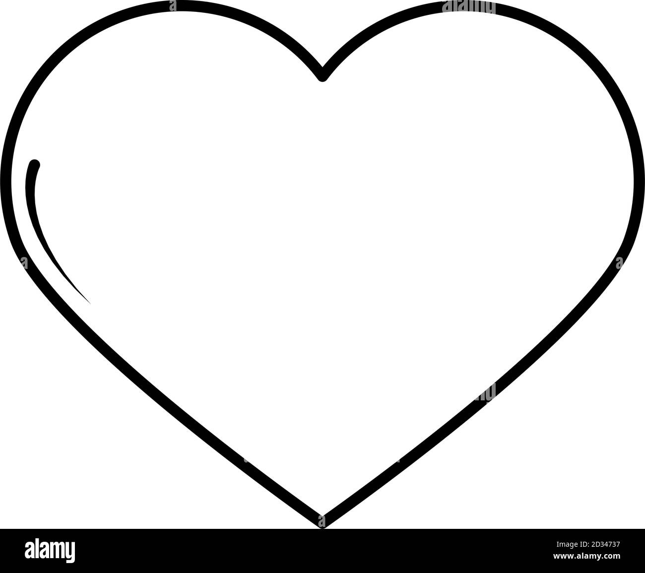 heart love cartoon pop art comic style, line icon vector illustration ...