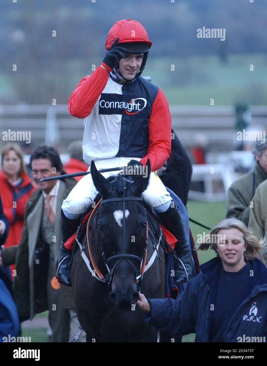 My Will and jockey Ruby Walsh enter the winners enclosure after gaining ...