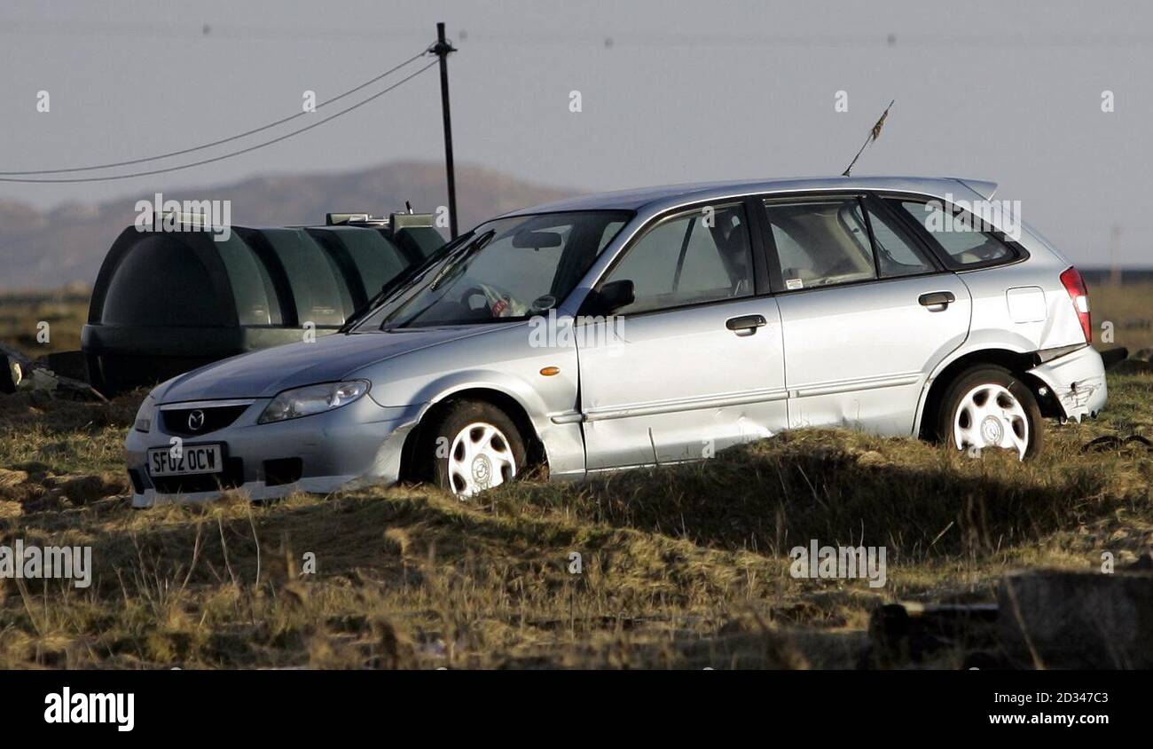 One of the cars that the MacPherson family were travelling in, as they ...