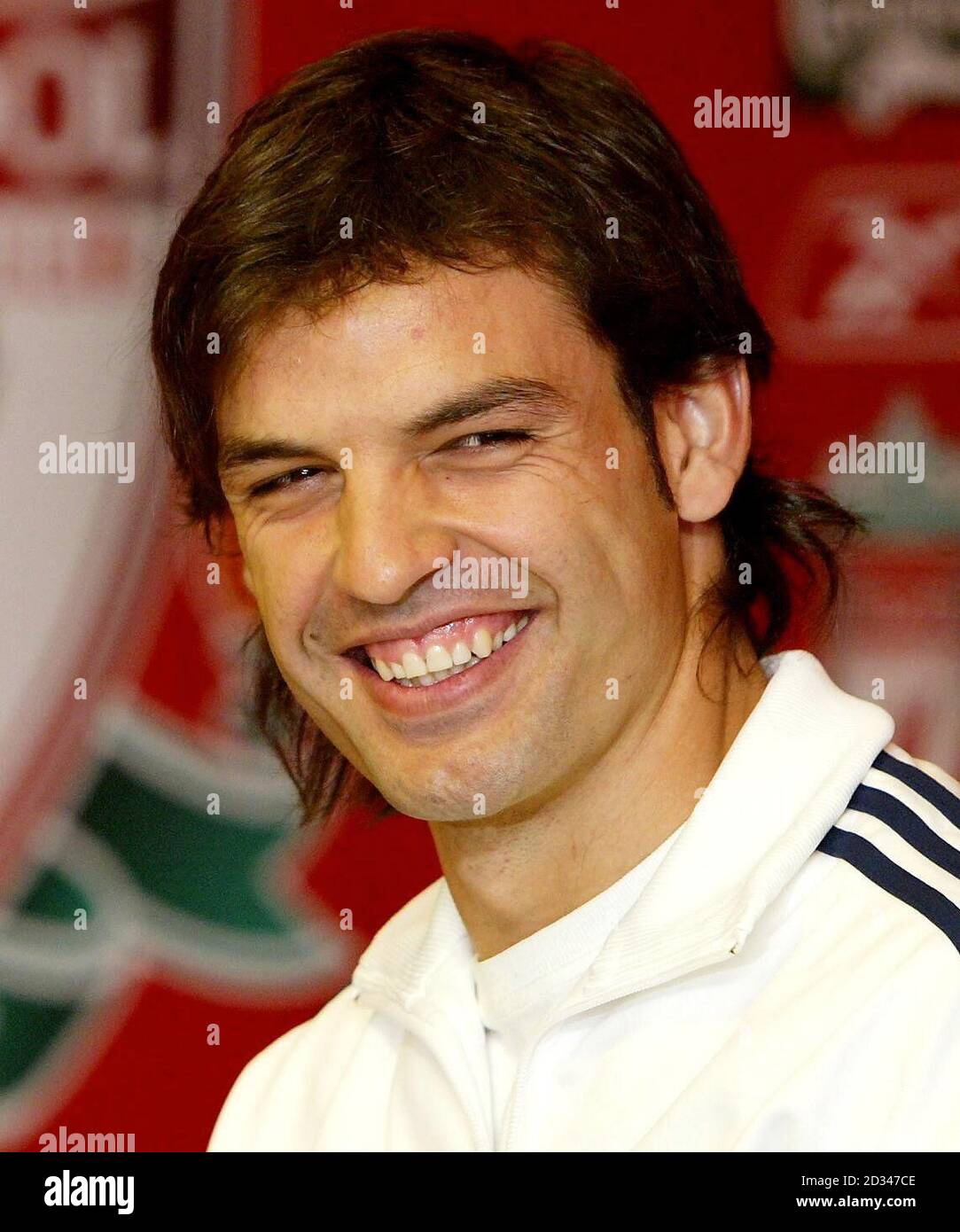 Morientes has signed for Liverpool from Real Madrid Stock Photo - Alamy