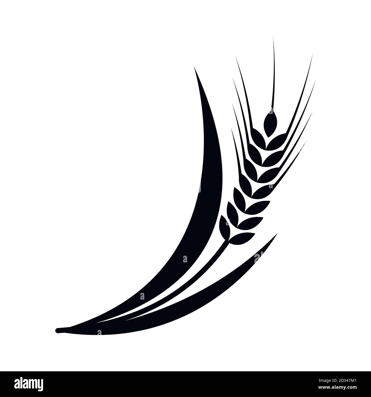 Symbols. for logo design Wheat. Agriculture, corn, barley, stalks, organic plants, bread, food ...