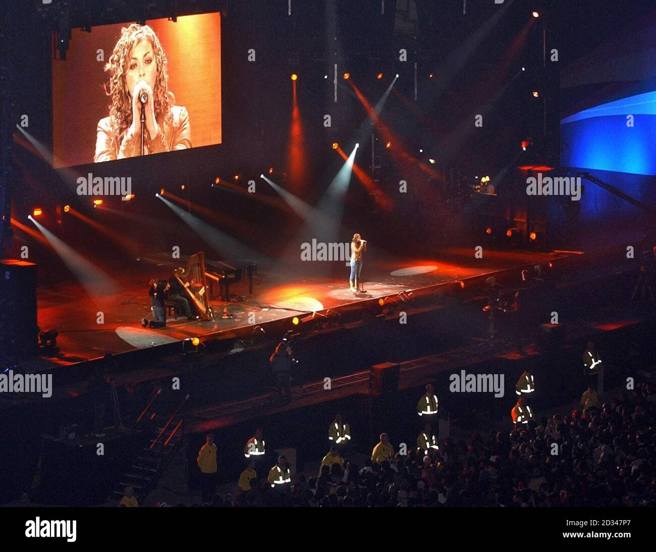 Singer Charlotte Church performs on stage Stock Photo - Alamy