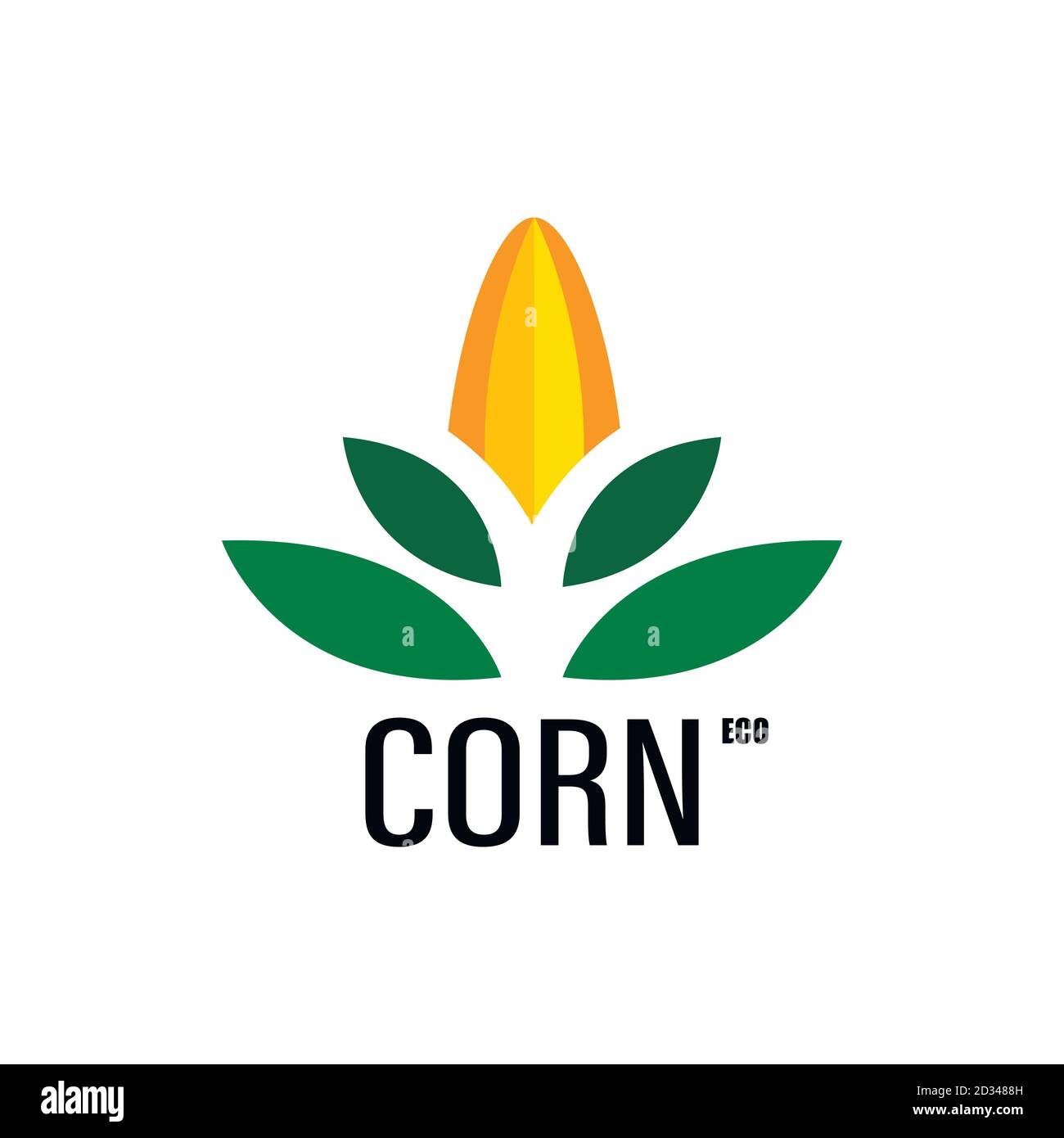 Vector corn icon, symbol of healthy food illustration - food sign ...