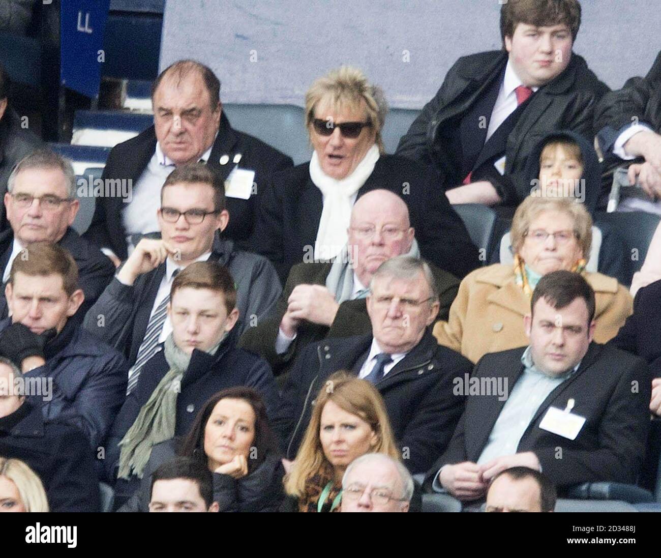 Rod Stewart during the QTS Scottish League Cup Final at Hampden Park ...
