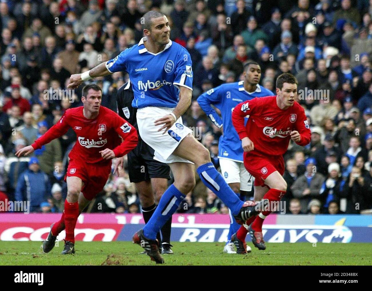 Birmingham citys walter pandiani scores the opening goal hi-res stock ...