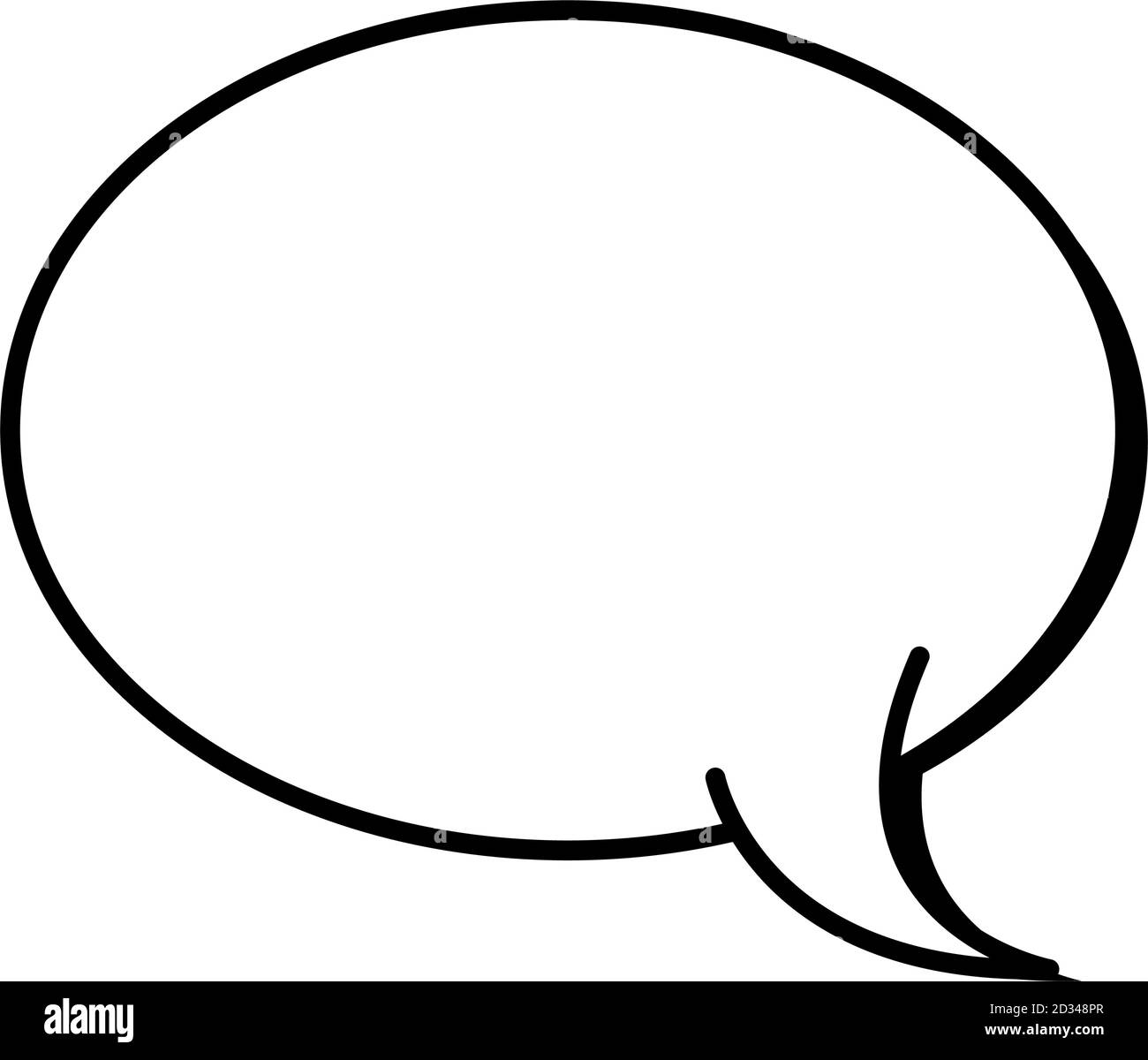 talk bubble pop art comic style, line icon vector illustration Stock ...