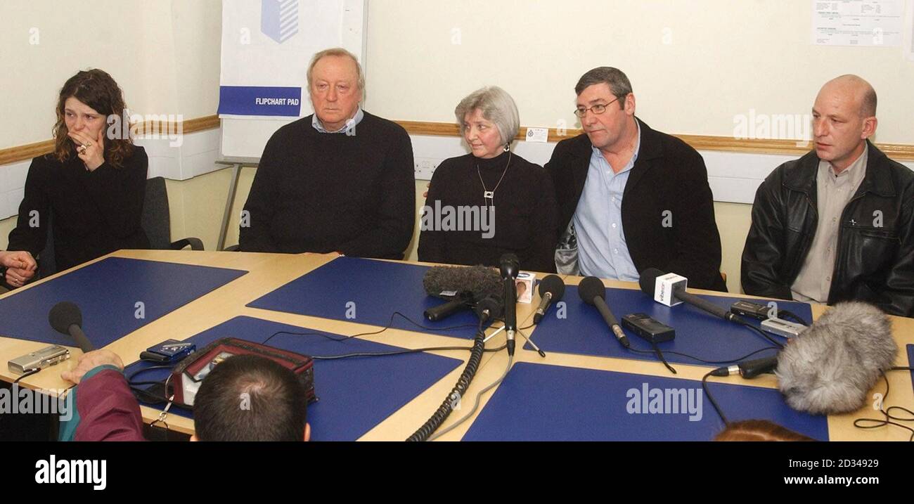 Family of friends of Scott Marshall. From left; Jenny Hobbs (daughter ...