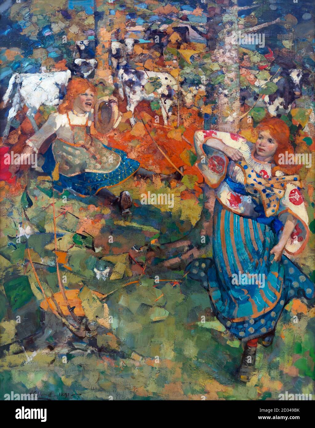 Edward atkinson hornel hi-res stock photography and images - Alamy