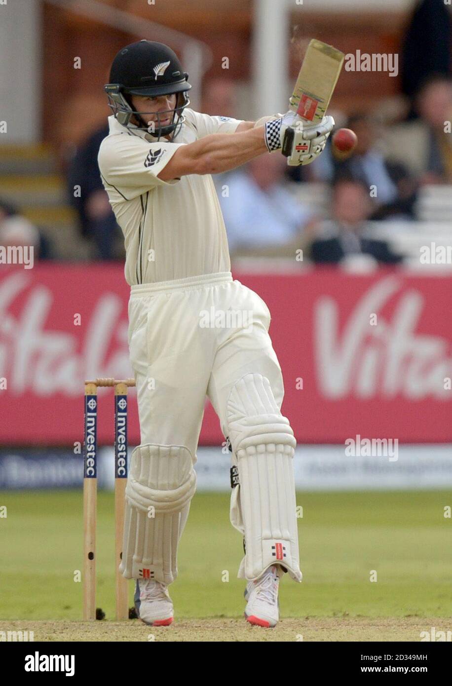 New Zealand's Kane Williamson bats during day two of the first Investec ...
