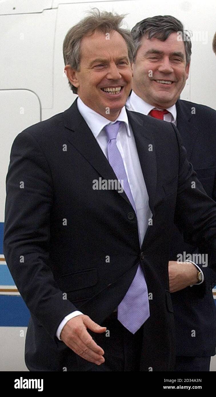Tony Blair and Chancellor Gordon Brown Stock Photo - Alamy