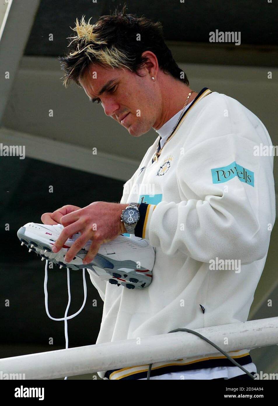 Hampshire's new signing Kevin Pietersen Stock Photo - Alamy