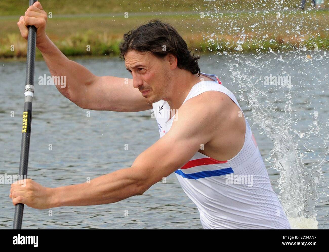 Nick Beighton during training at National Water Sports Centre ...