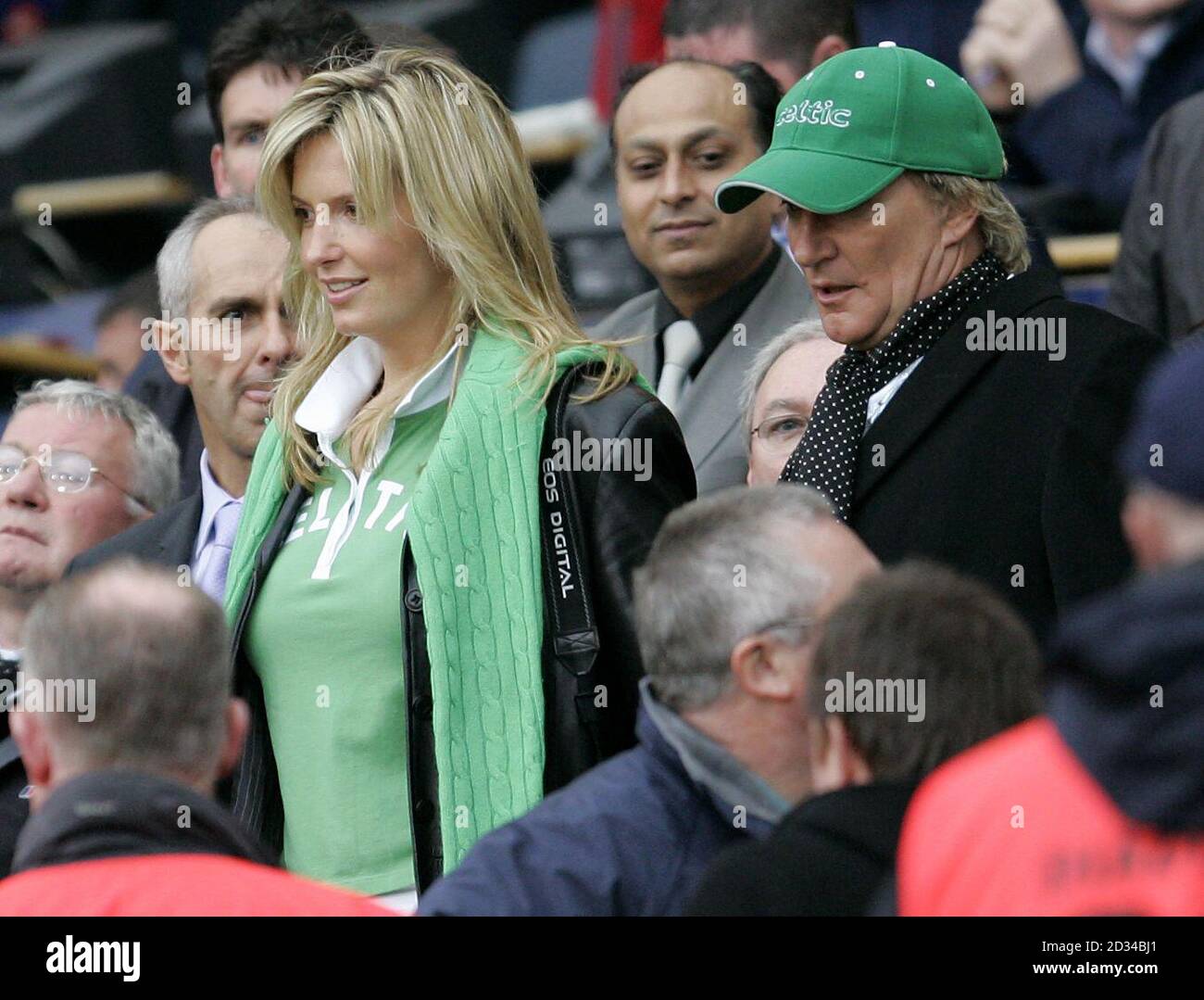 Singer Rod Stewart with his partner Penny Lancaster Stock Photo - Alamy