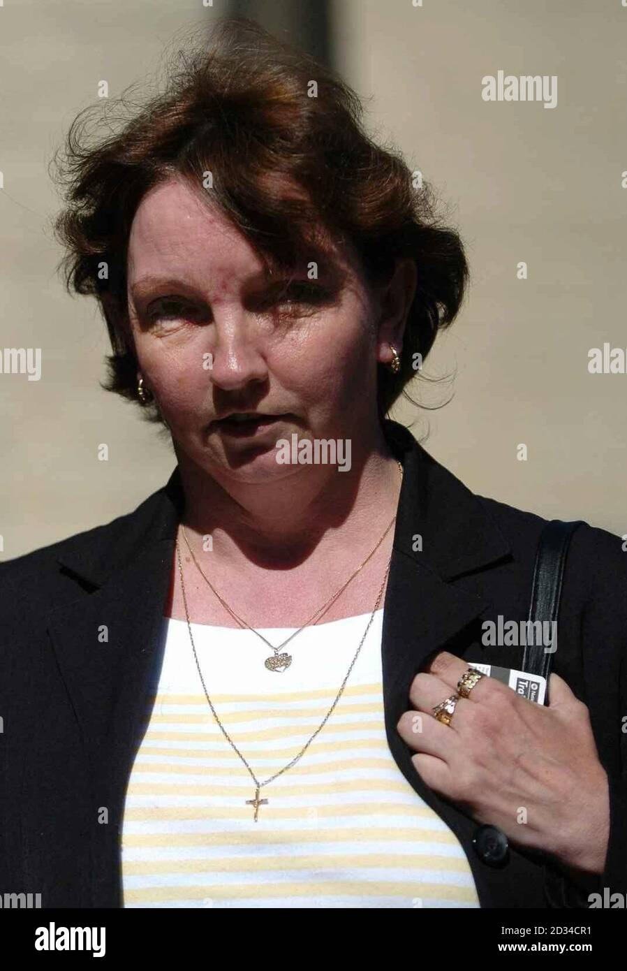 Care worker Deborah Cafolla, 43, leaving Northampton Crown Court, where ...