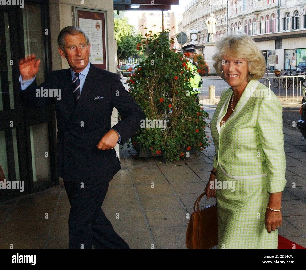 Duchess cornwall arrive st davids hall hi-res stock photography and ...
