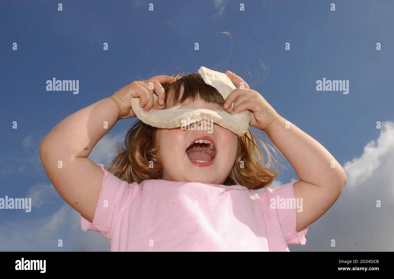 Rhiannon Evans, 3 from Reading, Berkshire, with Hovis' new 'Invisible ...